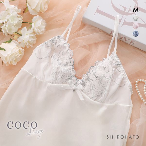 COCO Linge ココランジェ ユーフォリアフラワーシフォン 75cm スリップ ランジェリー : SHIROHATO(白鳩) - 通販 - Yahoo!ショッピング