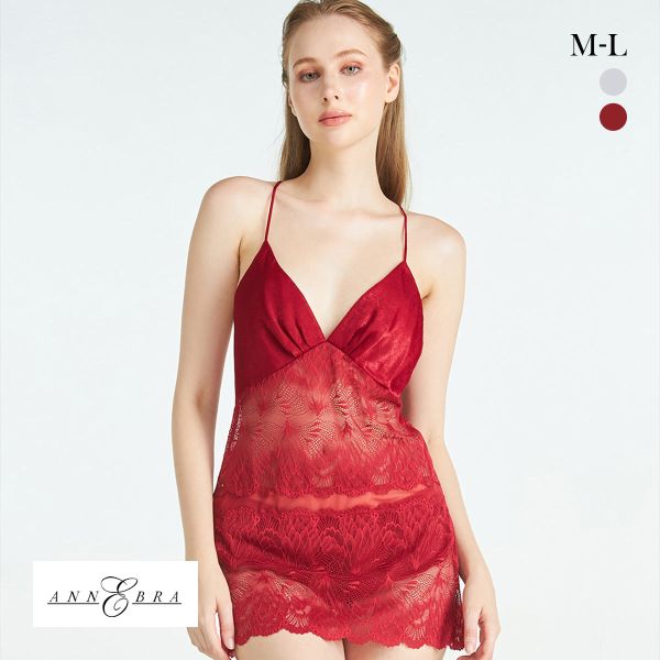 ANNEBRA（アンブラ） Amour レースベビードール＆ショーツ : SHIROHATO