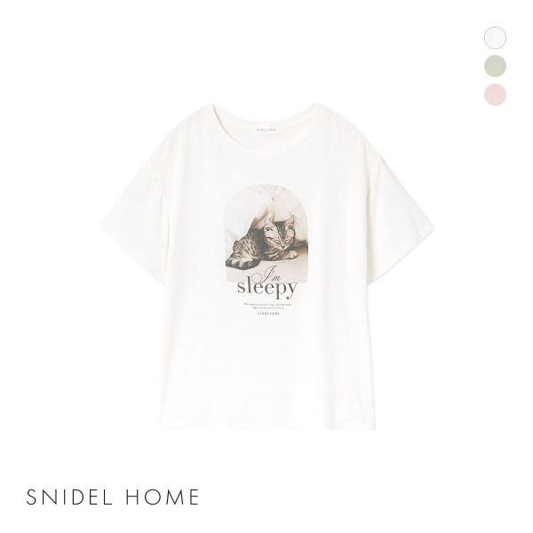 SNIDEL スナイデルホーム CAT Tシャツ パジャマ ルームウェア HOME : SHIROHATO(白鳩) - 通販 - Yahoo!ショッピング