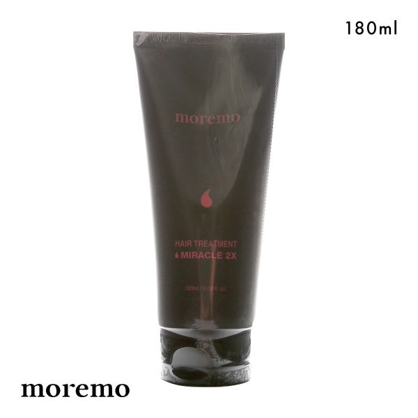 moremo モレモ ヘアトリートメント ミラクル2X 180ml 枝毛 切れ毛 洗い流すトリートメント 国内発送 HAIR TREATMENT MIRACLE 2X : SHIROHATO ...