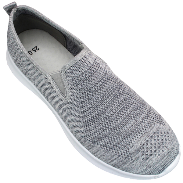 スリッポンスニーカー ユニセックス K3980 ブラック グレー 23cm〜27cm メンズ レディース スニーカー カジュアルシューズ ...