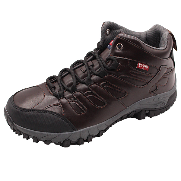 EDWIN エドウィン スニーカー メンズ 靴 ハイカット 黒 ブラック 防水 滑りにくい 雨 冬 厚底 シンプル おしゃれ 大人 アウトドア EDM-676 : シューズベース Yahoo ...