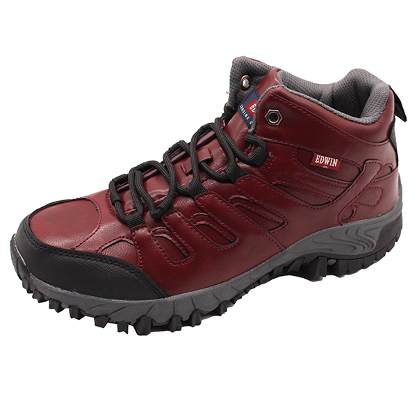 EDWIN エドウィン スニーカー メンズ 靴 ハイカット 黒 ブラック 防水 滑りにくい 雨 冬 厚底 シンプル おしゃれ 大人 アウトドア EDM-676 : シューズベース Yahoo ...