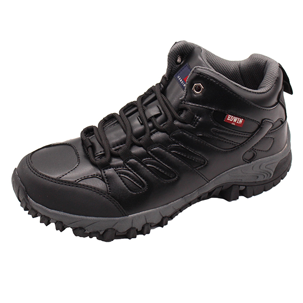 EDWIN エドウィン スニーカー メンズ 靴 ハイカット 黒 ブラック 防水 滑りにくい 雨 冬 厚底 シンプル おしゃれ 大人 アウトドア EDM-676 : シューズベース Yahoo ...