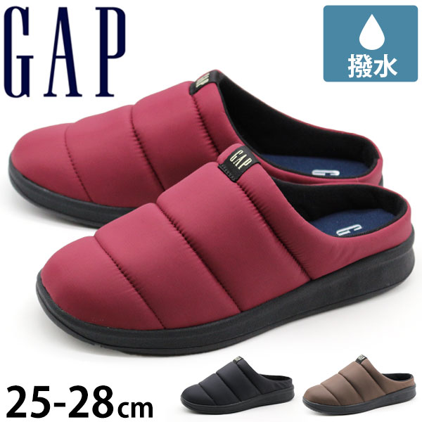 ギャップ スリッポン メンズ 靴 ルームシューズ モックシューズ 黒 ブラック 軽量 軽い 撥水 ダウン かかとなし 滑りにくい 歩きやすい 冬 GAP GPU22207 :gpu22207m ...