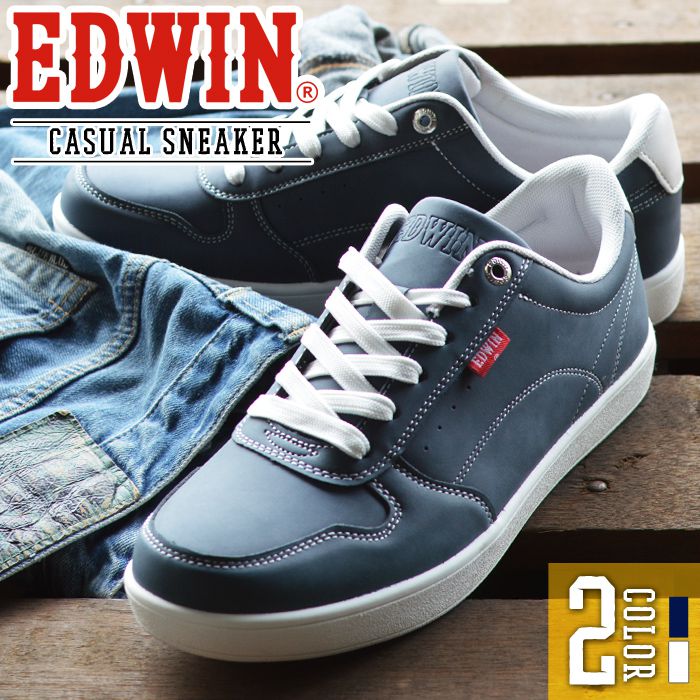 EDWIN エドウィン スニーカー メンズ 軽量 カジュアルシューズ 屈曲 防滑 カジュアルスニーカー コンフォートシューズ男性 靴 紳士靴 メンズシューズ : ShoeSquare シュー ...