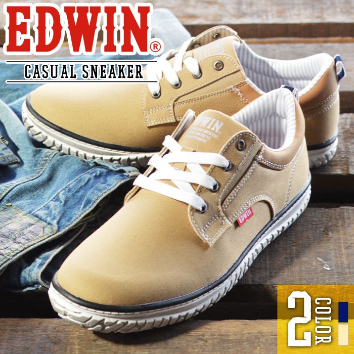 EDWIN エドウィン スニーカー メンズ カジュアルシューズ 軽量 防滑 カジュアルスニーカー コンフォートシューズ サイドゴア 男性 靴 紳士靴 メンズシューズ : ShoeSquare ...