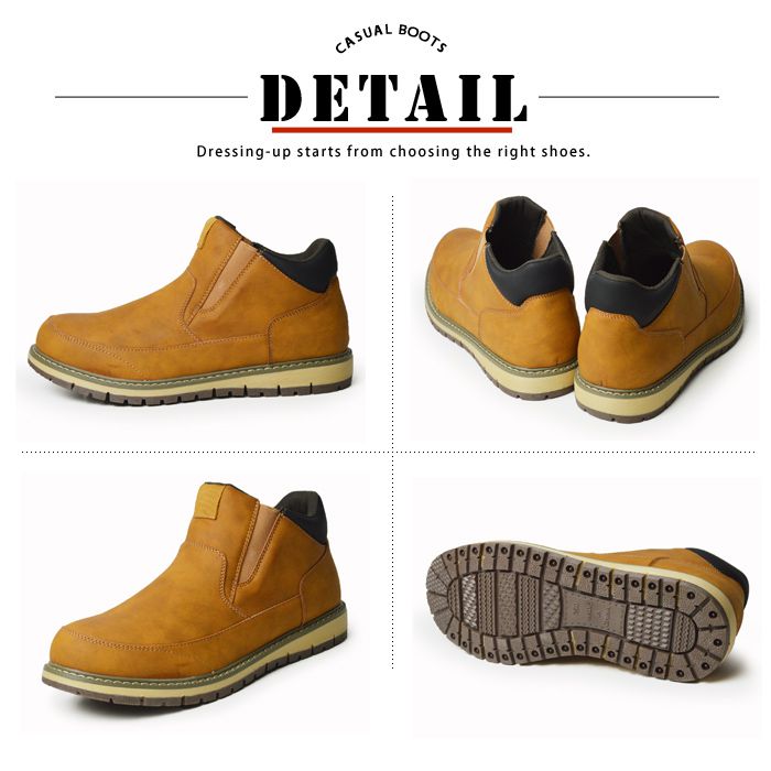 LiBERTO EDWIN リベルト エドウィン メンズ ブーツ 防水 サイドゴアブーツ レインブーツ レインシューズ ワークブーツ チャッカ ...