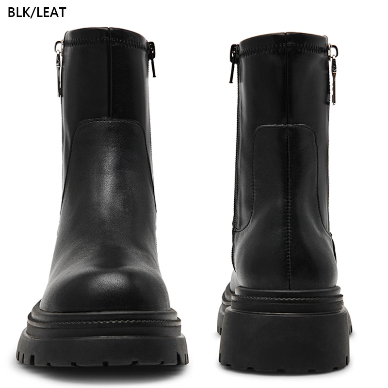 ヒール5.5cm スティーブマデン レディース 厚底サイドジップブーツ 靴