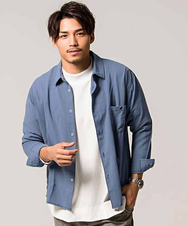 KANGOL 長袖シャツ メンズ 別注 カンゴール 別注ワンポイント KANGOL 長袖シャツ メンズ 別注 カンゴール 別注ワンポイント