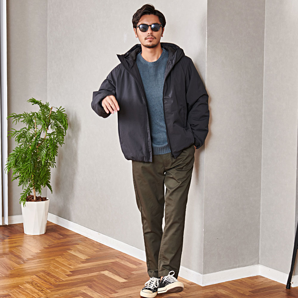 中綿ブルゾン アウター 暖かい 防寒着 ジャンバー 防風 軽量 撥水 保温 ノーキルト 無地 TIMBRE POSTE : 4540-7901 : SILVER BULLET Yahoo!店 ...