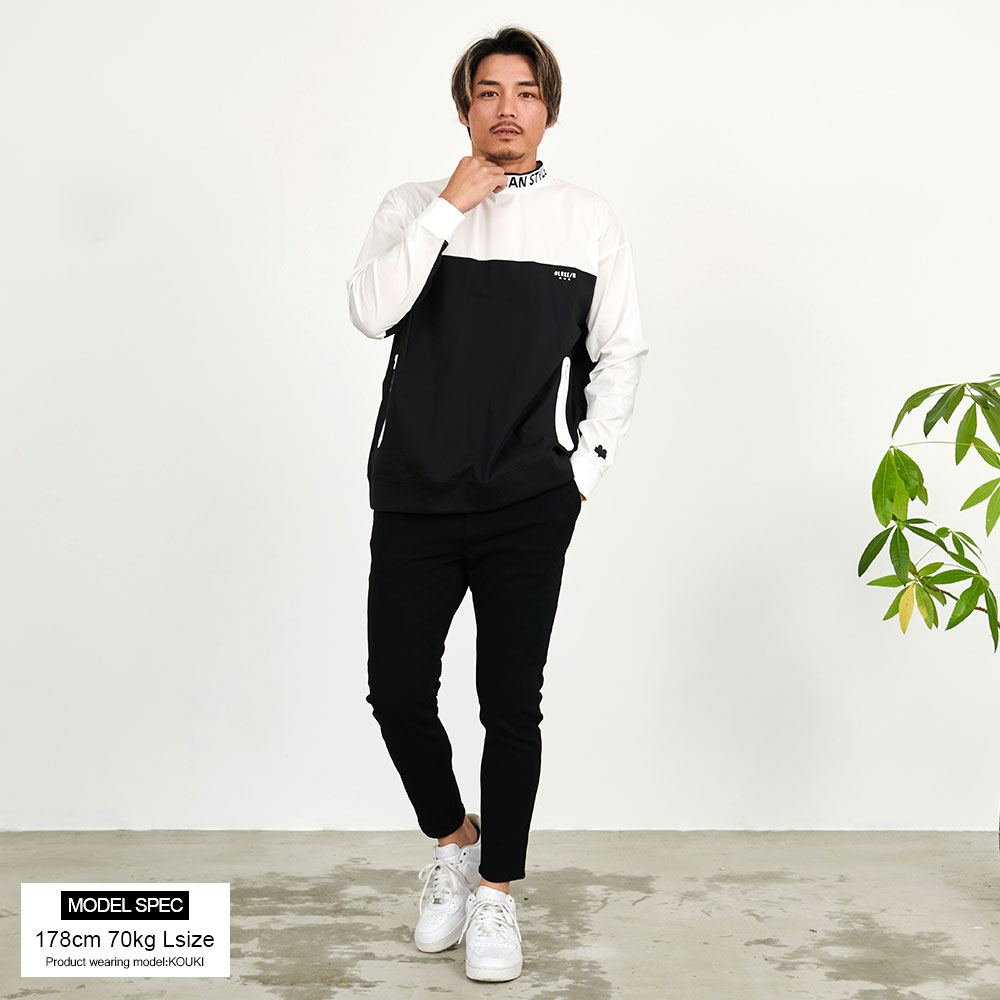 LUXE/R（ラグジュ） トレーナー メンズ モックネック ゴルフ