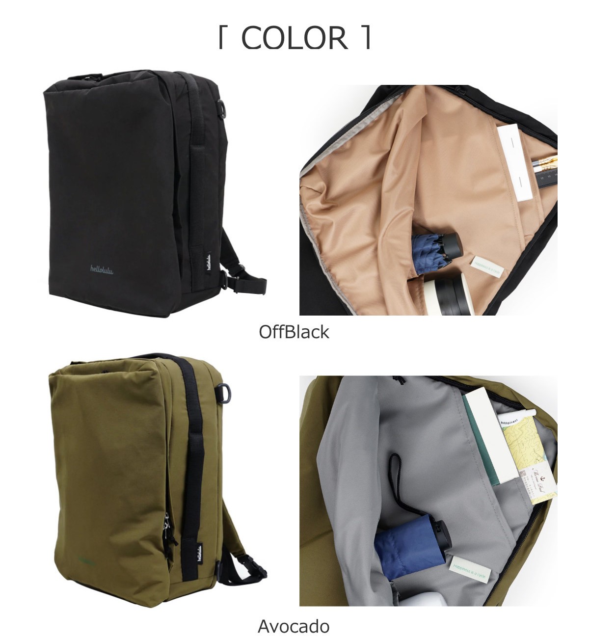 hellolulu（ハロルル） リュック ケル KELL （ リュックサック ビジネスリュック バッグ デイパック ショルダー 手提げ かばん ...