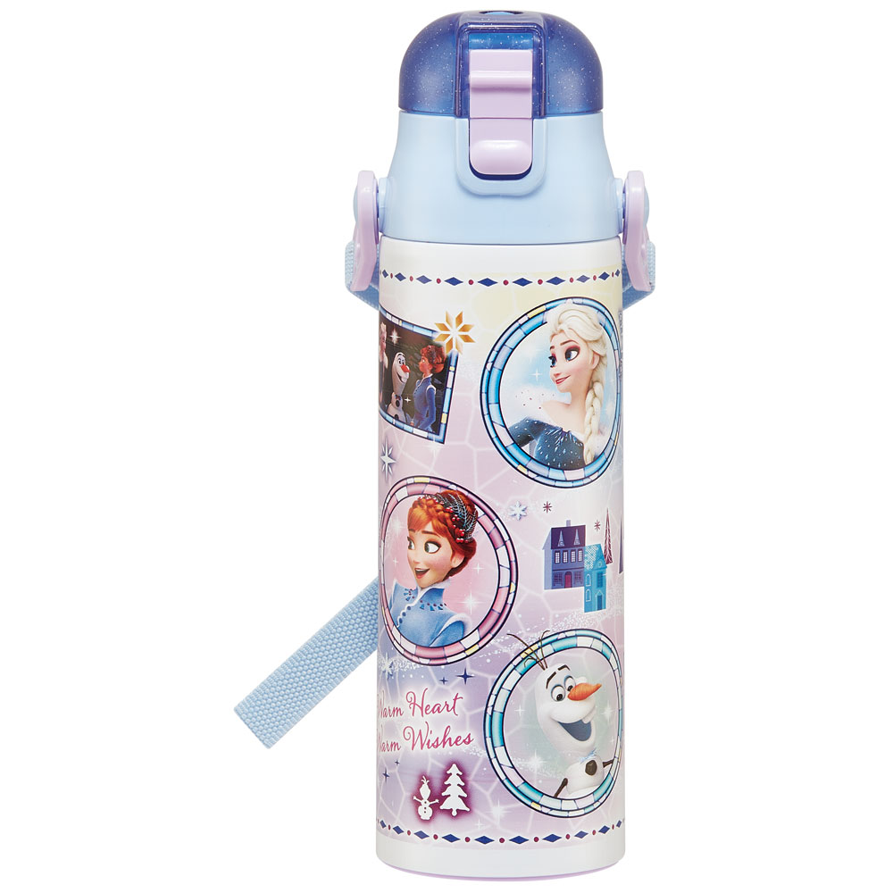 Disney 水筒 キッズ 直飲み ワンタッチ ステンレス 保冷 軽い 580ml キャラクター 子供 スケーター SKDC6 アナと雪の女王 アナ雪 ディズニー 女の子 女子 : スケーター ...
