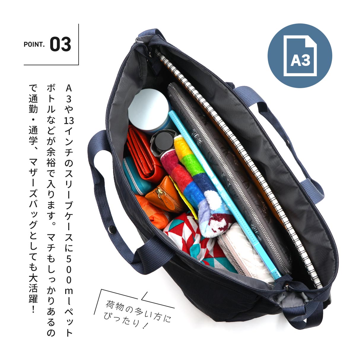 トートバッグ レディース 軽量 ファスナー付き 旅行 大きめ a4 両面撥水 a3 オシャレ 旅行 かわいい 軽い anello グランデ 無地 極厚パッド 2way ナイロン :car ...