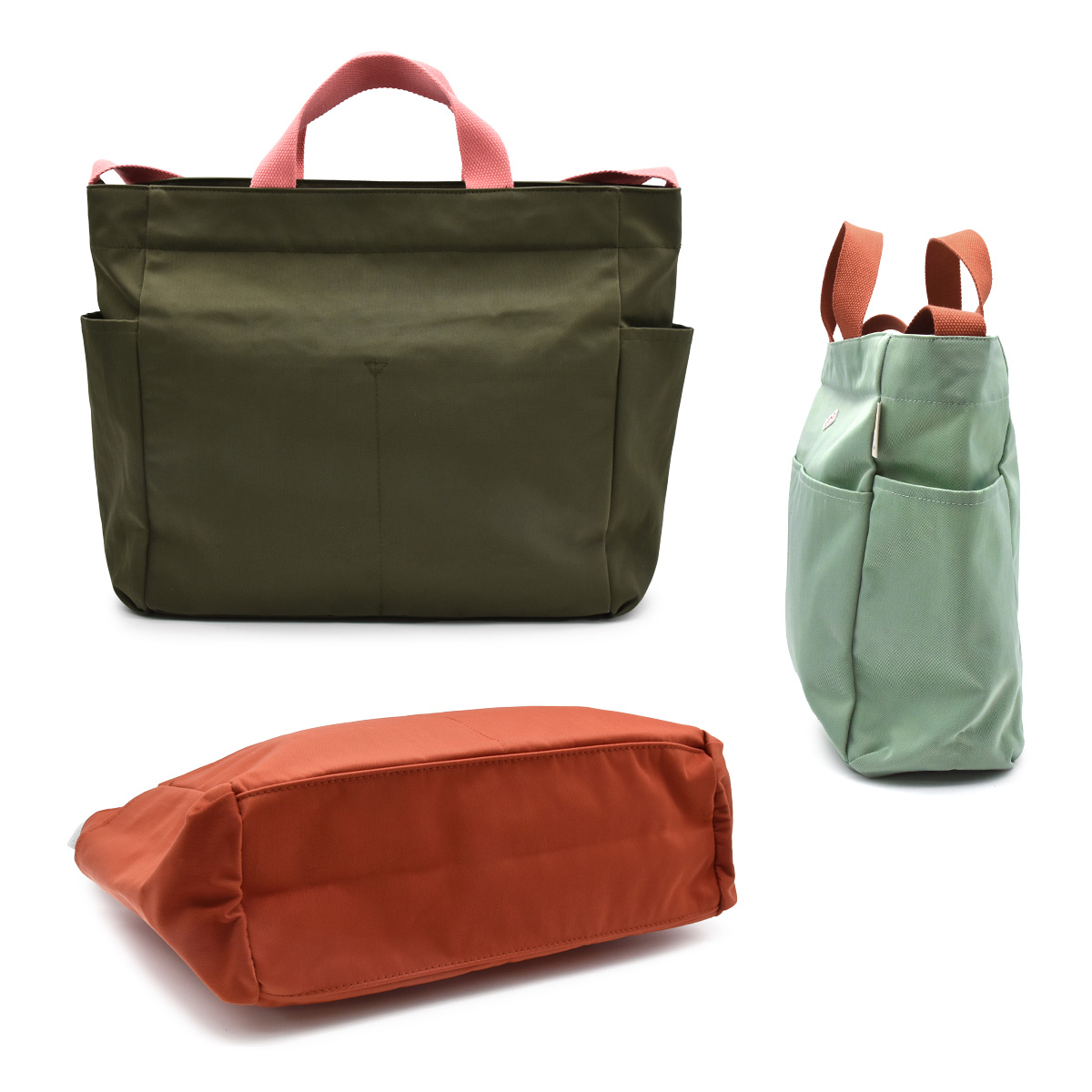 ROOTOTE トートバッグ レディース 大きめ 13インチ a4 ナイロン ルートート 通勤 通学 マザーズバッグ ママバッグ 韓国 ルーポケット ポケット 自立 大人 2way : スロウ ...