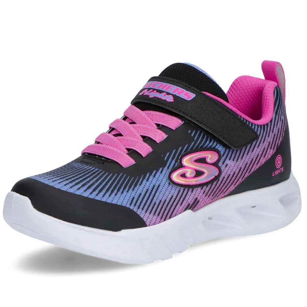 SKECHERS（スケッチャーズ） 光る靴 キッズ 女の子 スニーカー Sライツ フリッカー フラッシュ - ライト テイクオーバー LED ...