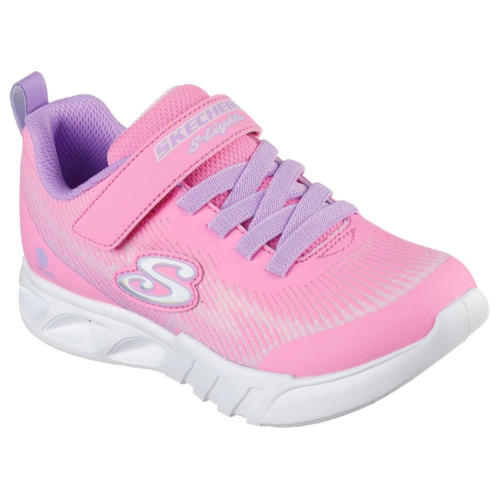 SKECHERS（スケッチャーズ） 光る靴 キッズ 女の子 スニーカー Sライツ フリッカー フラッシュ - ライト テイクオーバー LED ...