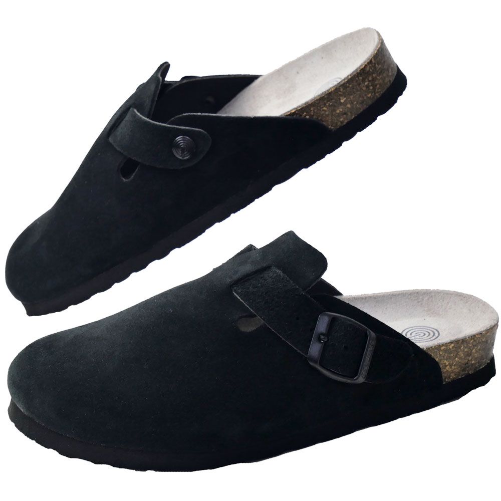 送料無料 コンフォートサンダル メンズ レディース AW 秋冬 新作 秋新作 冬新作 人気 流行 定番 2026 ジェニュインズ GENUINS G106582 G105495JT G106581 RIVA VELOUR スペイン製 サボサンダル リヴァ ベロア クロッグサンダル ブラック トープ ダークグレー GENUINS（ジェニュインズ） スペイン製 コンフォートサンダル メンズ