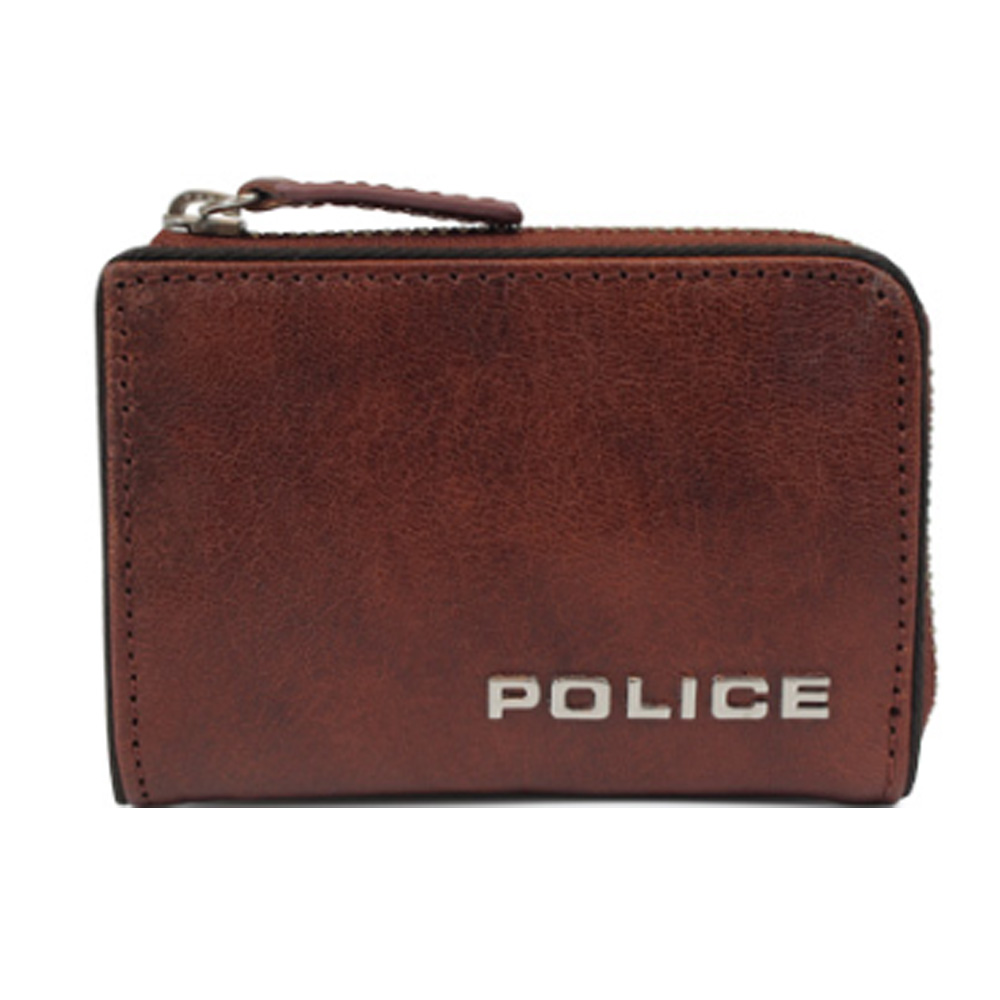 POLICE（ポリス） 財布 小銭入れ コインケース メンズ L字ファスナー