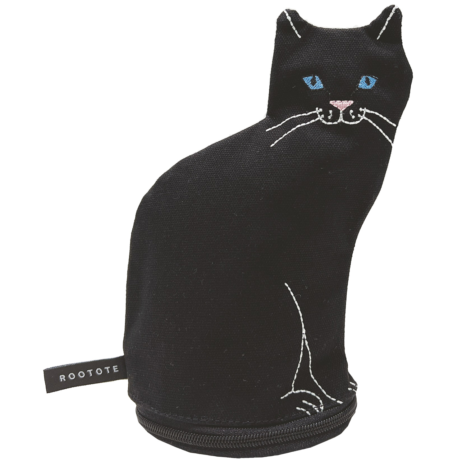 ROOTOTE（ルートート） ポーチ 小物入れ レディース 自立 EU.ウイズルー.オスワリネコ-A ブラック ホワイト グレー 黒 白 1117 : スニークオンラインショップ - 通販 ...