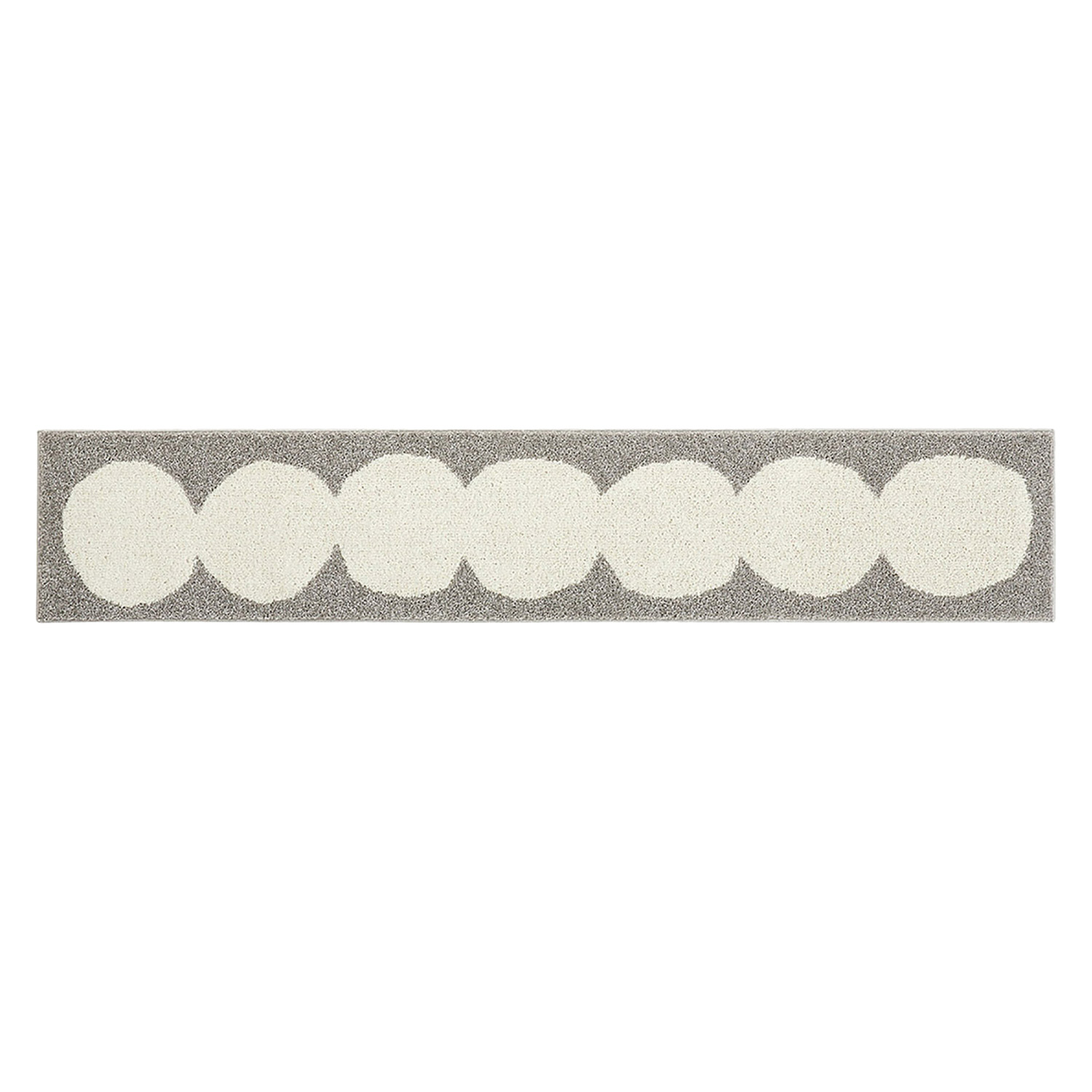 スミノエ SUMINOE キッチンマット カーペット 絨毯 オダンゴマット 45×240cm Lサイズ 床暖房対応 すべり止め 日本製 ODANGO MAT ホワイト 白 13476122 ...