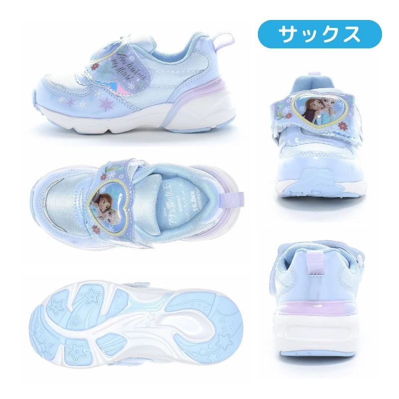 MoonStar（ムーンスター） ディズニー アナと雪の女王 DN C1366LE moonstar DISNEY LED 光る靴 キッズ ジュニア シューズ スニーカー キャラクター 子供靴 ...