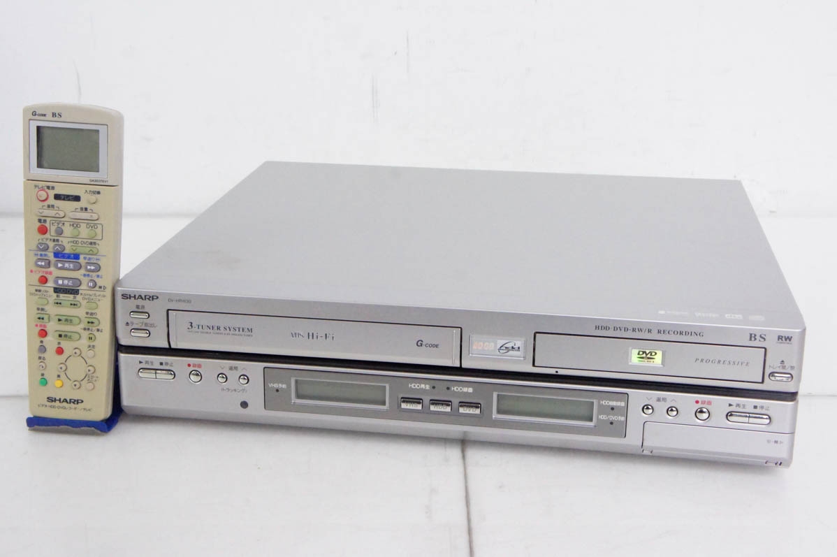 中古 SHARPシャープ DVDプレーヤー一体型VHSビデオデッキ DV-HRW30 : エスネットショップ ヤフー店 - 通販 - Yahoo!ショッピング