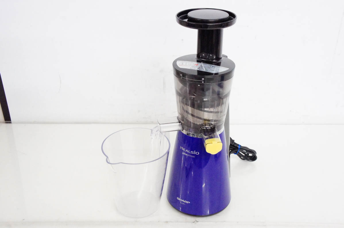 中古 SHARPシャープ スロージューサー HEALSIOヘルシオ ジュースプレッソ EJ-ST1 低速圧縮絞り : エスネットショップ ヤフー店 - 通販 - Yahoo!ショッピング
