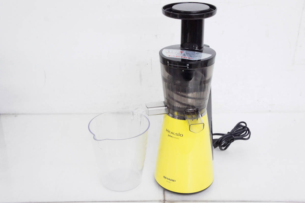 中古 SHARPシャープ スロージューサー HEALSIOヘルシオ ジュースプレッソ EJ-ST1 低速圧縮絞り : d0330125 : エスネットショップ ヤフー店 - 通販 ...