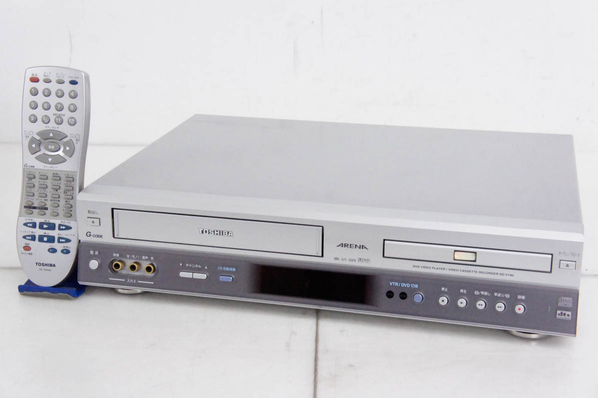 中古 東芝TOSHIBA VTR一体型DVDビデオプレーヤー DVDプレーヤー一体型VHSビデオデッキ SD-V190 : エスネットショップ ヤフー店 - 通販 - Yahoo!ショッピング