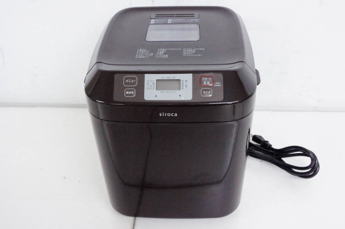 中古 sirocaシロカ ホームベーカリー SHB-122 : エスネットショップ ヤフー店 - 通販 - Yahoo!ショッピング