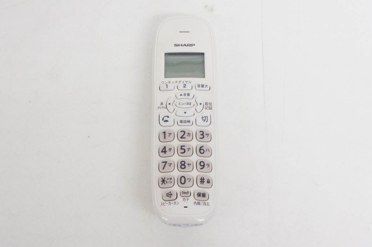 中古 SHARPシャープ コードレス増設子機 JD-KE100-W 電話機/FAXに : エスネットショップ ヤフー店 - 通販 - Yahoo!ショッピング