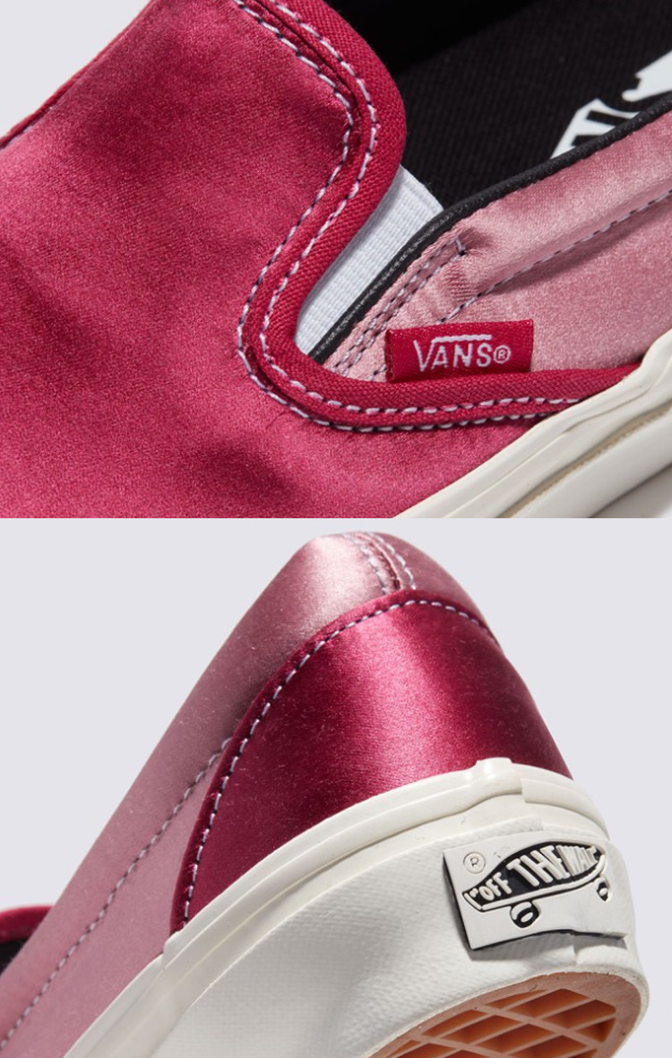 VANS バンズ スニーカー SLIP-ON REISSUE 98 LX SATIN CHERRIES VANS バンズ スニーカー SLIP-ON REISSUE 98 LX SATIN CHERRIES