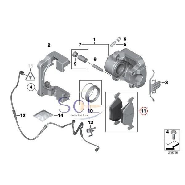 BMW HAPAD 3シリーズ F30 318i 320i 320d フロント ブレーキパッド ディスクパッド 左右セット ...