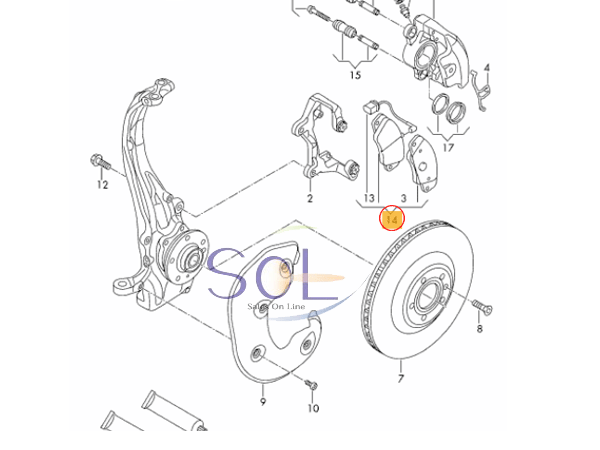 Audi（アウディ） HAPAD Q5 8R フロント ブレーキパッド ディスクパッドパッドセンサー付 左右セット 8K0698151H ...