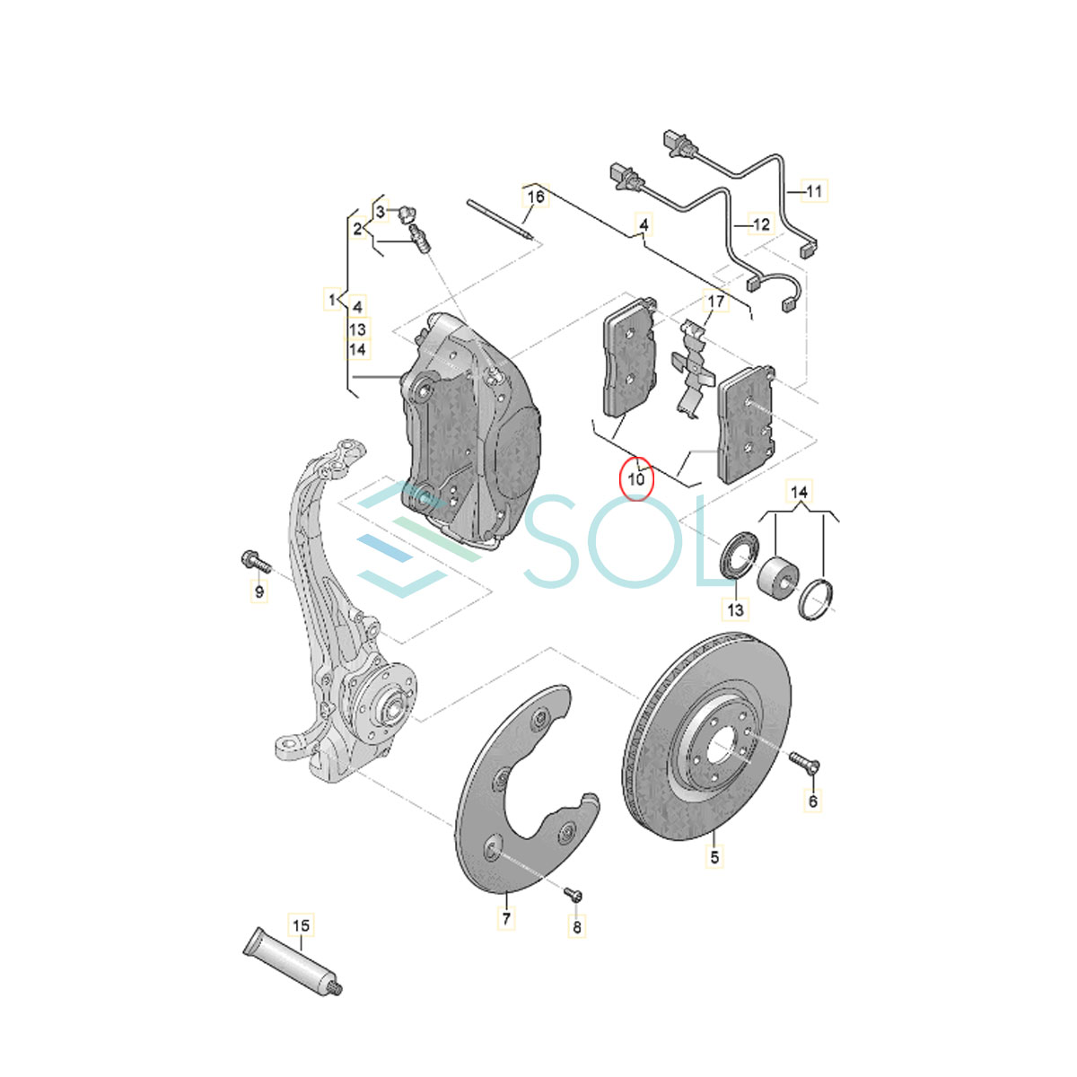 Audi HAPAD アウディ A6 C7 4G クワトロ フロント ブレーキパッド ディスクパッド 左右セット 8R0698151K ...