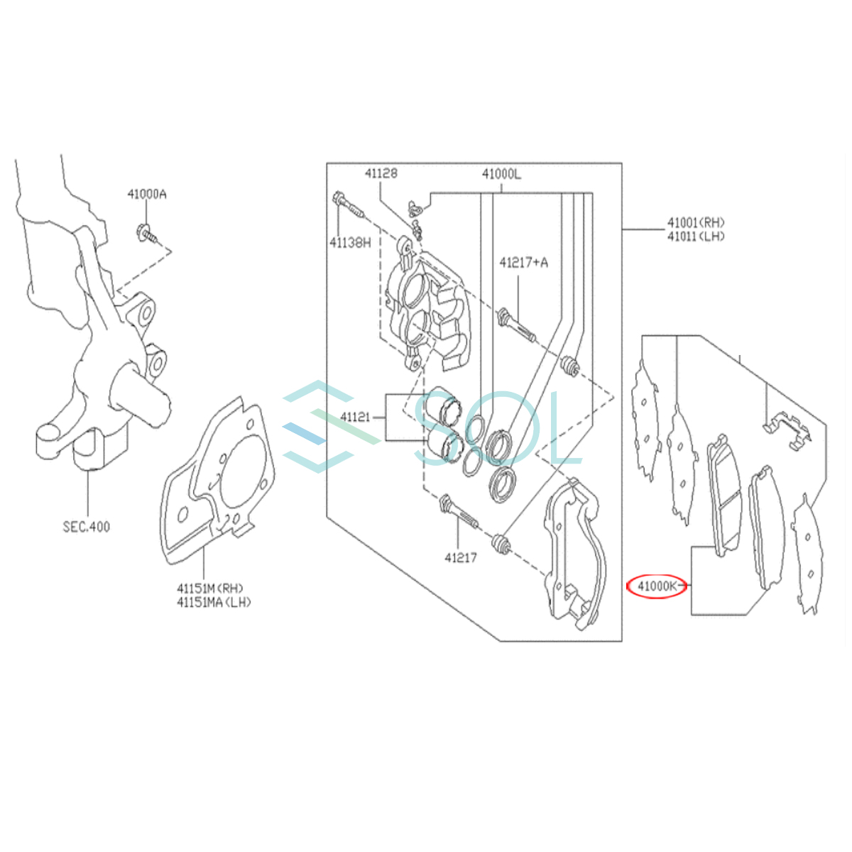 HAPAD 日産 キャラバン DQGE25 フロント ブレーキパッド ディスクパッド 左右セット AY040-NS105 AY040 ...