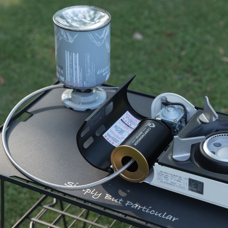 CAMPINGMOON キャンピングムーン（CAMPING MOON） OD缶 → CB缶 ガス器具 互換アダプター 磁石式 ガス変換器 カセットコンロ レバー式 黒 ダミーCB缶 BPI ...