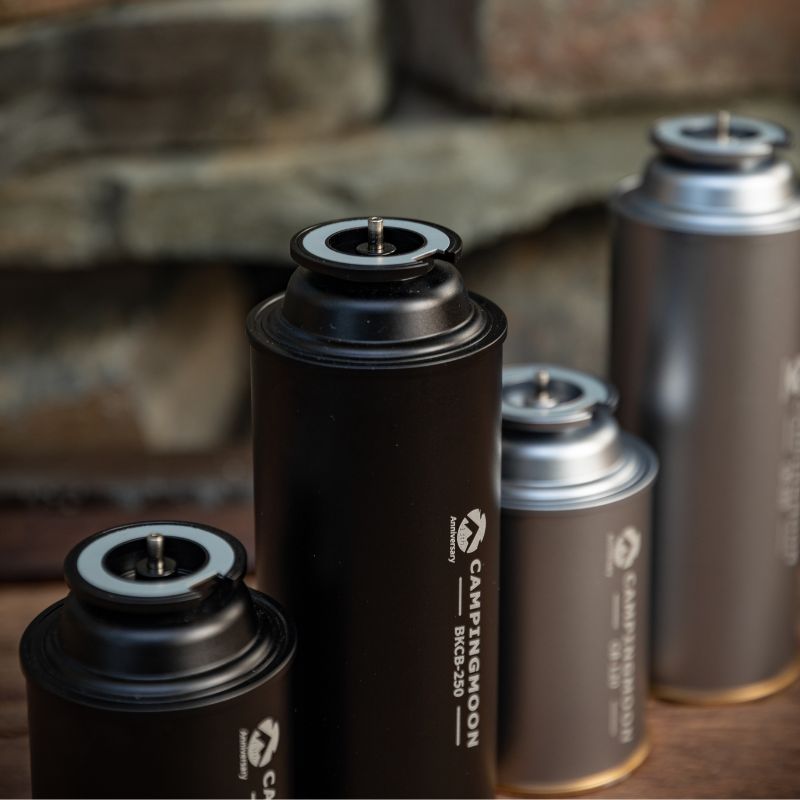 CAMPINGMOON キャンピングムーン（CAMPING MOON） OD缶 → CB缶 ガス器具 互換アダプター 磁石式 ガス変換器 カセットコンロ レバー式 黒 ダミーCB缶 BPI ...