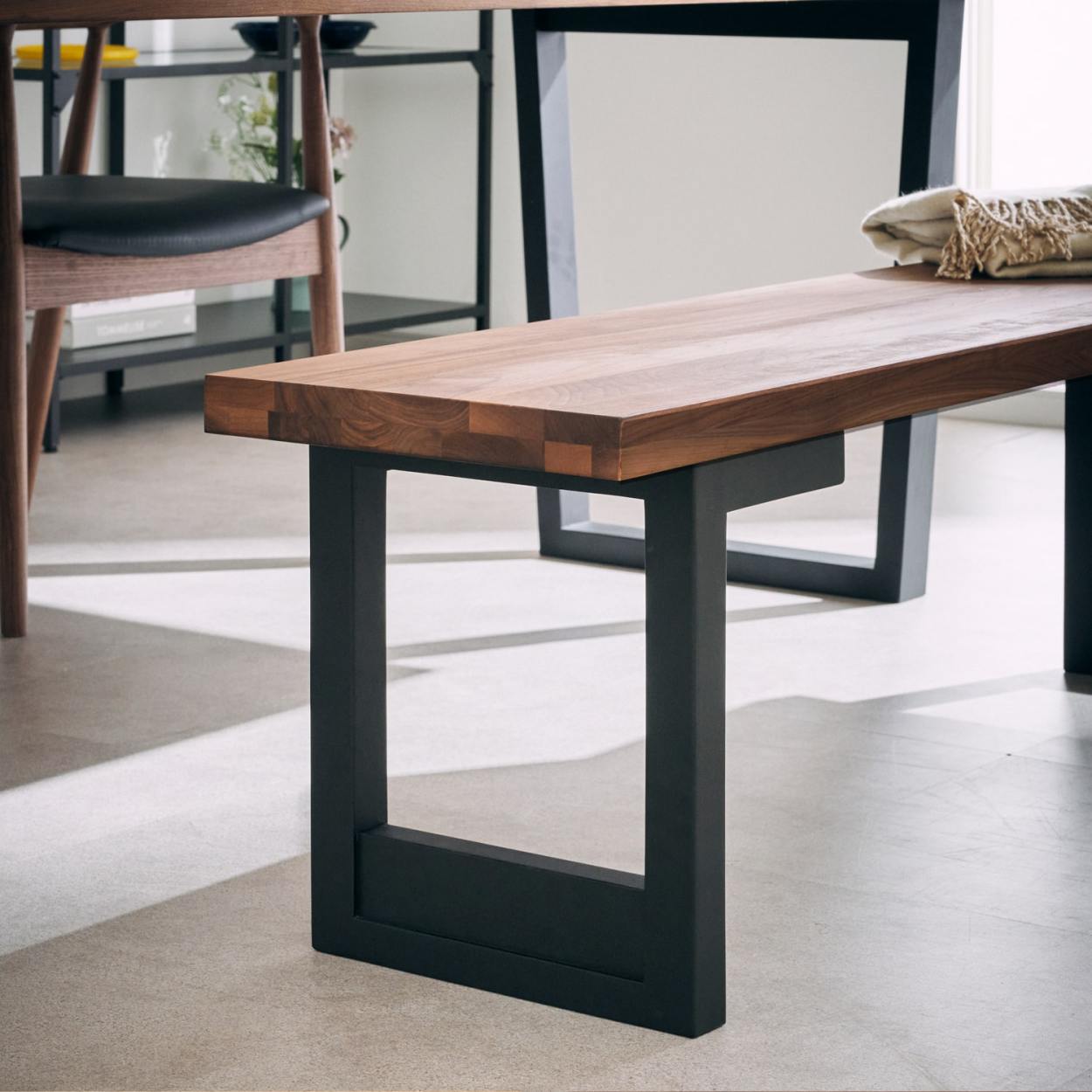 ダイニングベンチ 120cm 単品 無垢 ナチュラル オーク ブラウン ダイニングベンチ 120cm 単品 無垢 ナチュラル オーク ブラウン
