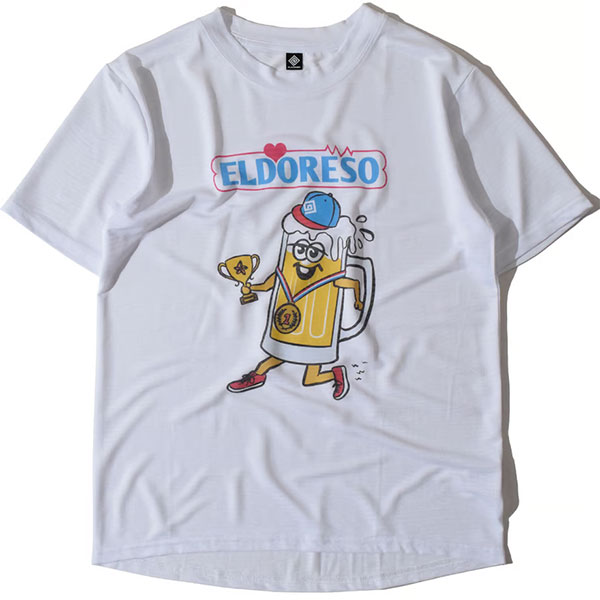 ELDORESO エルドレッソ Beerman Tee(White) E1011123 メンズ・レディース ドライ半袖Tシャツ : eld-1011123wh-23fw : トレイルランニング ...