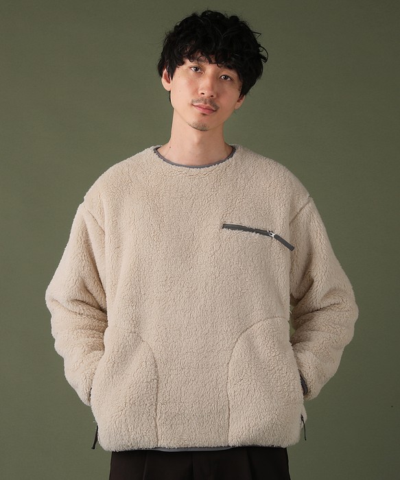 JOHNBULLダブルフェイスフリースクルーネックプルオーバー :buy220427:SPUTNICKS スプートニクス - 通販 - Yahoo!ショッピング