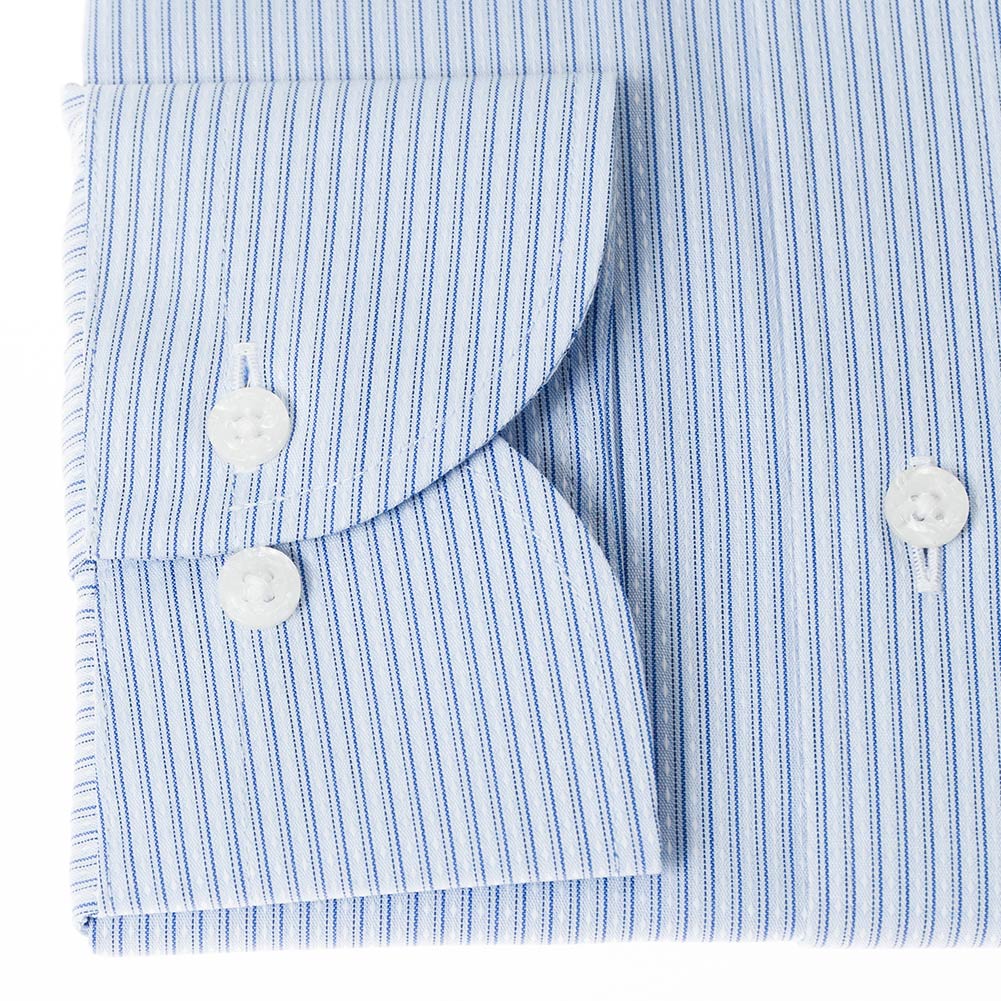 LORDSON by CHOYA 長袖 ワイシャツ メンズ 形態安定加工 ブルー