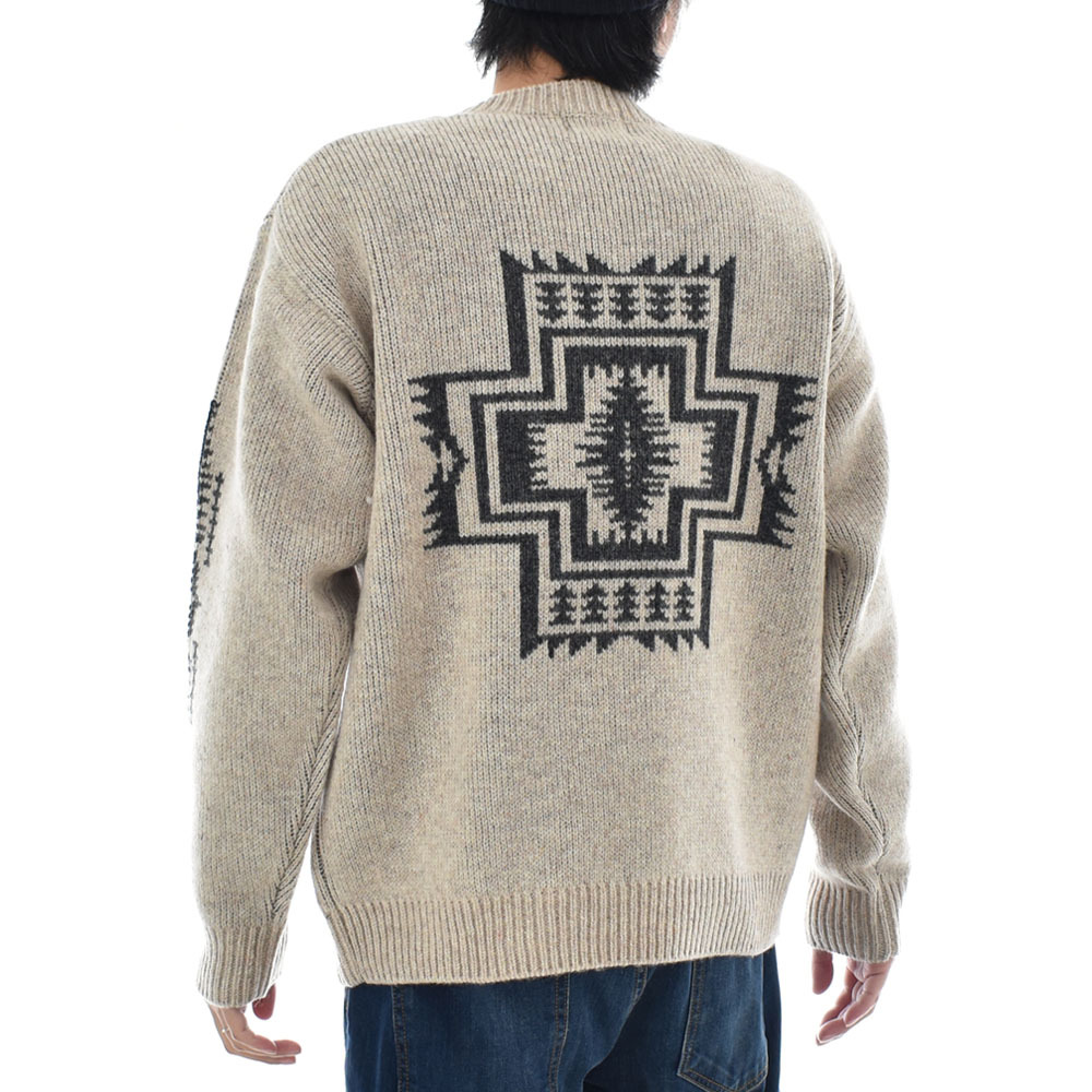 ペンドルトン PENDLETON ニット セーター クルーネック プルオーバー 4575-8004 メンズ レディース 男女兼用 ウール 毛 ネイティブ柄 : pd-230901-1 ...