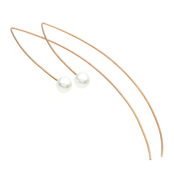 ピアス 金属アレルギー対応 [EMBELLIR] ステンレス パール付きスレッドカーブワイヤーフック 両耳用 フック サージカルステンレス : ステンシーナナ ピアス ステンレス アレルギー ...