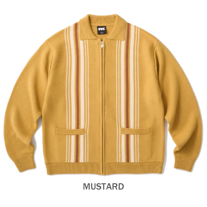 FTC STRIPE ZIP UP KNIT CARDIGAN FTC025AWSW12 ストライプジップアップニットカーディガン メンズ ...