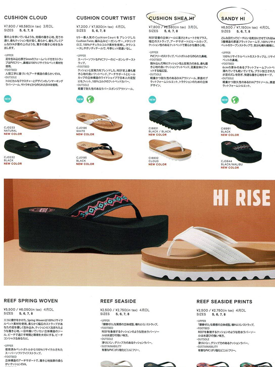 AIVIL 23 SS REEF リーフ サンダル SANDY HI 厚底 ビーサン AIVIL 23 SS REEF リーフ サンダル SANDY HI 厚底 ビーサン