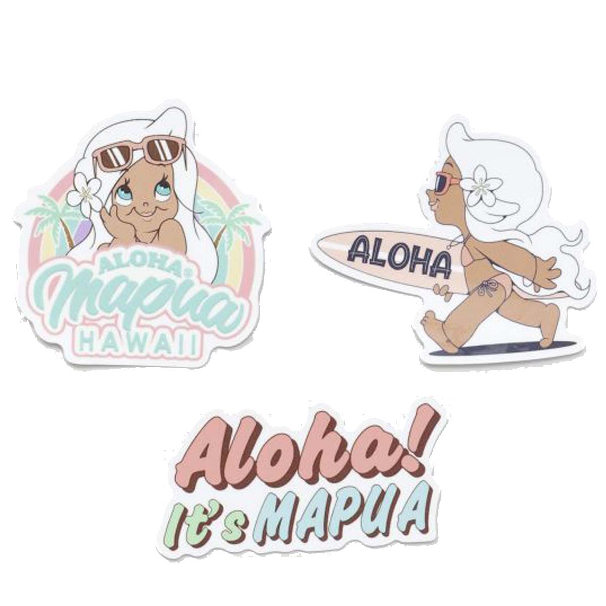 BILLABONG KahiKo カヒコ Aloha Mapua アロハマプア ステッカー シール 3セット パンケーキ ハワイ ハワイアン アロハ ビーチ 4JDP5101 日本正規品 ...