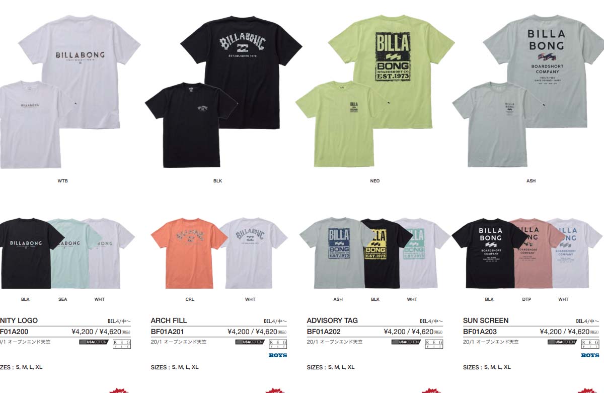 BILLABONG（ビラボン） 25 SS BILLABONG Tシャツ ADVISORY TAG 半袖 トップス ティーシャツ ロゴ バック ...